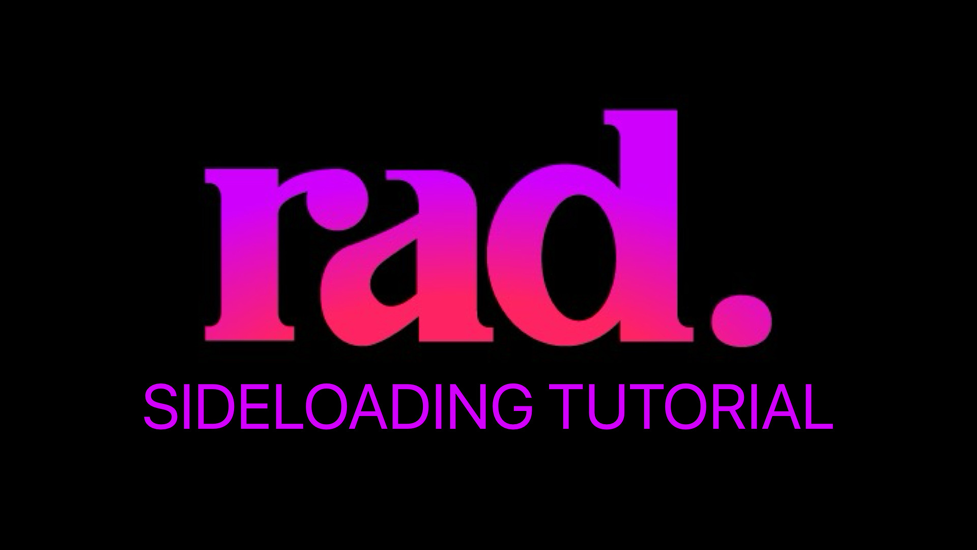 Rad TV - Sideloading Tutorial (PS4 / PS VR) - Rad TV | Rad TV